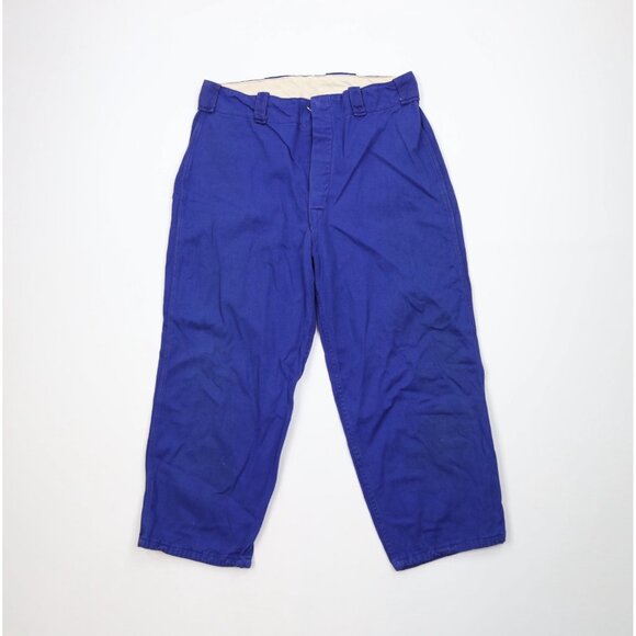 Vintage | Pants | Vintage 4s 50s Mens 34 Distressed Button Fly Baseball ...